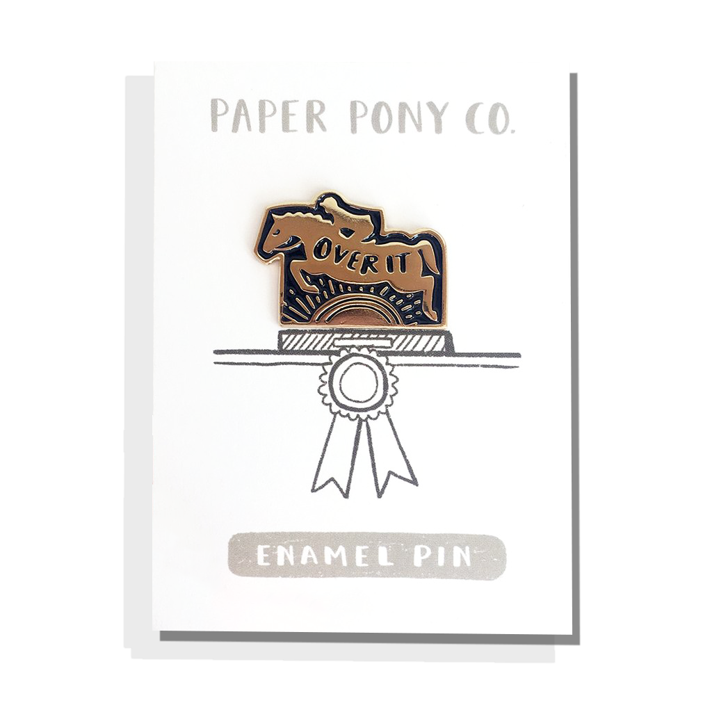 Over It Horse Jumper Pin – Sawhorse Tack Trunks LLC