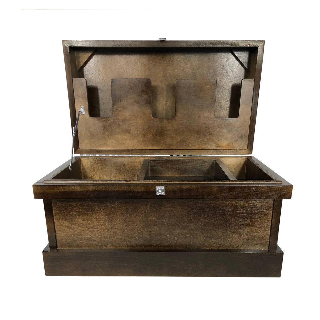 Stained "A Circuit" Tack Trunk – Sawhorse Tack Trunks LLC