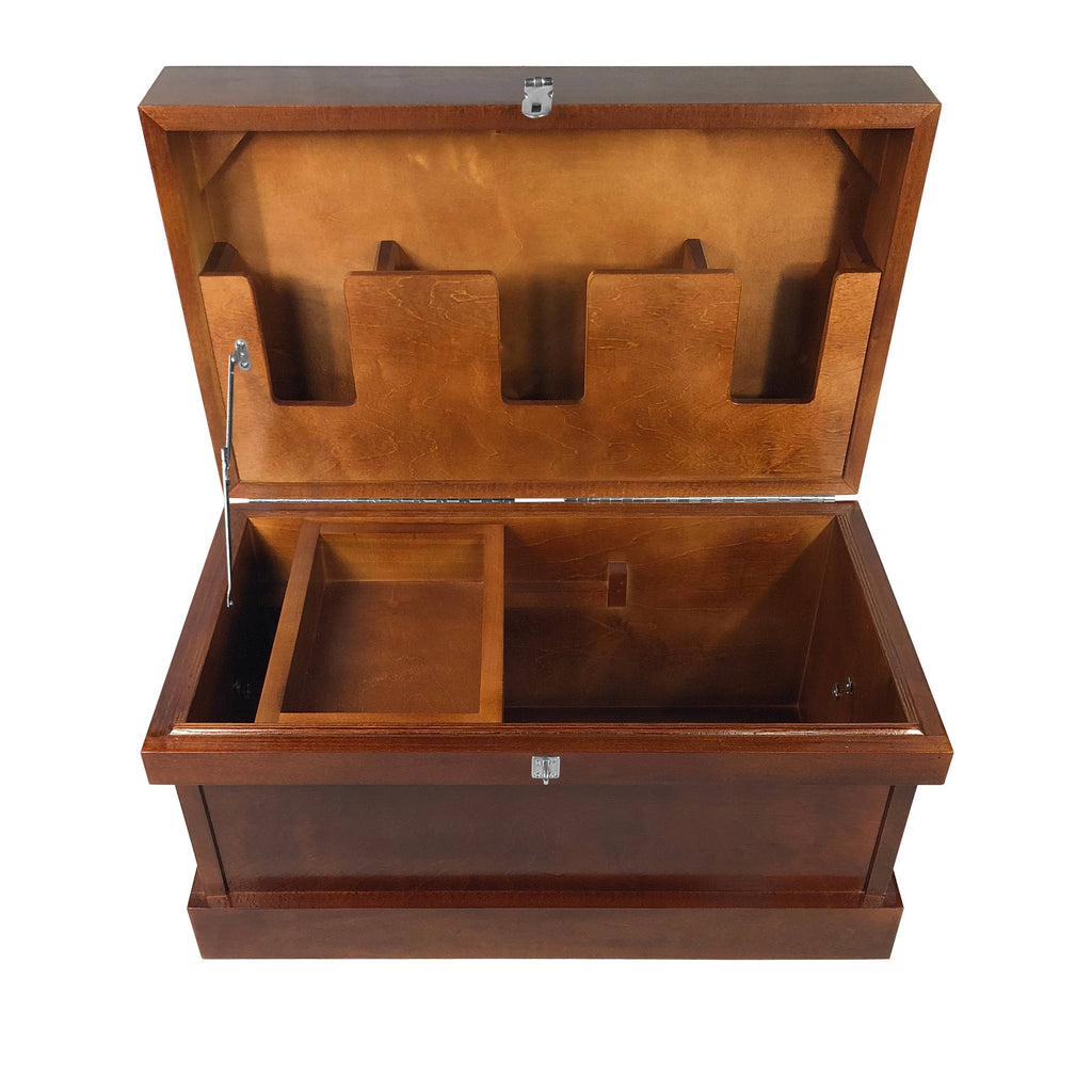 Stained "A Circuit" Tack Trunk – Sawhorse Tack Trunks LLC
