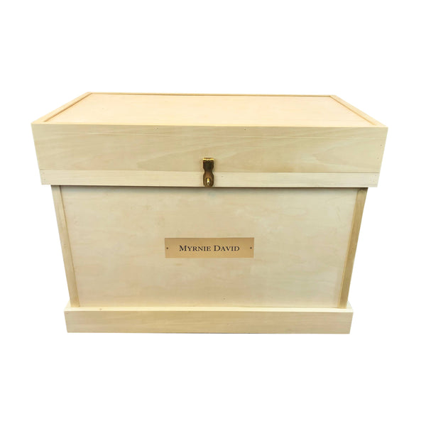 Unfinished Large Bandage Lid Tack Trunk – Sawhorse Tack Trunks LLC